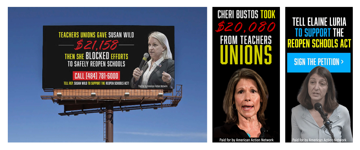 American Action Network: Unveils school reopening ad campaign in 12 ...