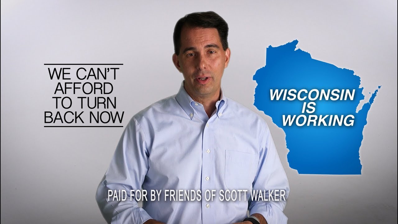 Walker campaign: 30-second TV ad, "Can't Afford to Turn Back Now ...