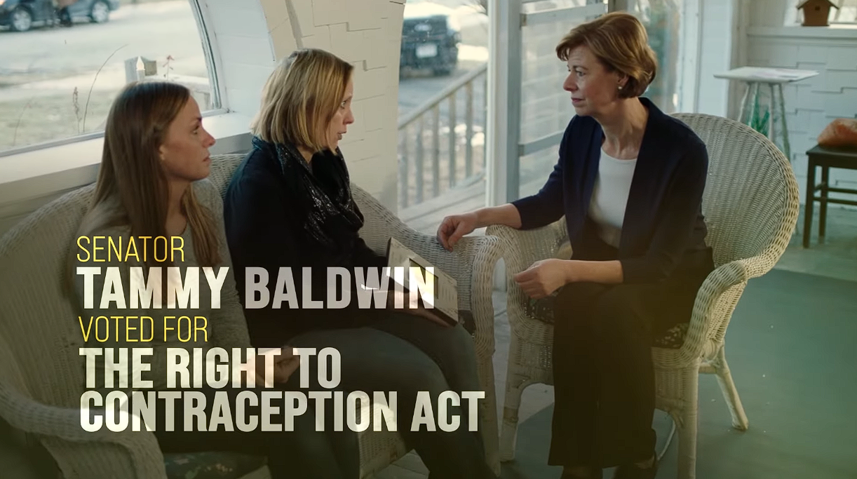 Digital ad campaign praises Baldwin for supporting birth control access ...