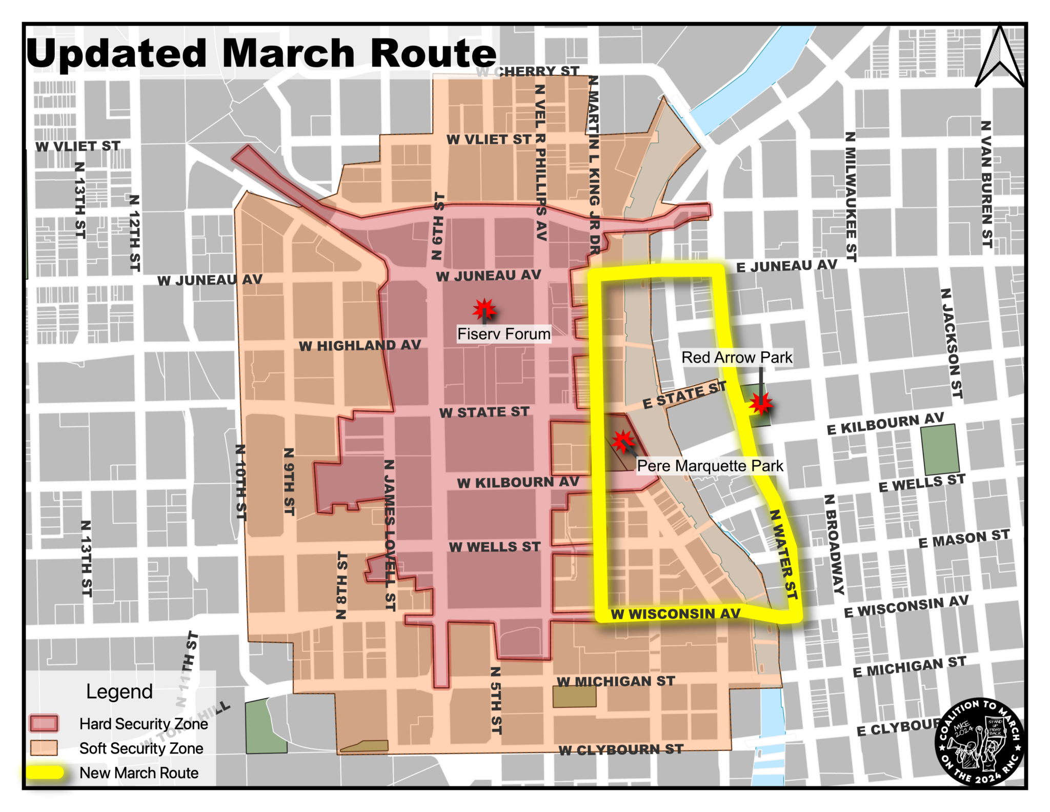 Coalition to March on the RNC: Updates on march route - WisPolitics