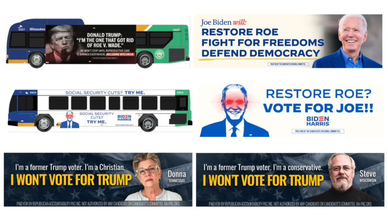 Billboards, buses bedecked with political messages ahead of RNC ...