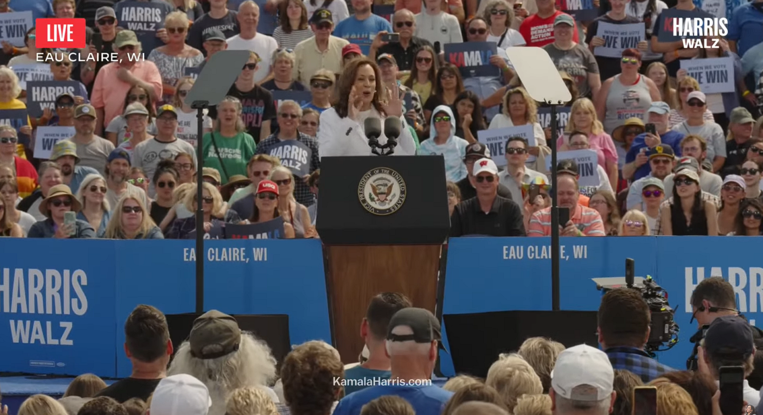 Harris, Walz rally voters in Eau Claire; Vance in nearby stop slams Dem ...
