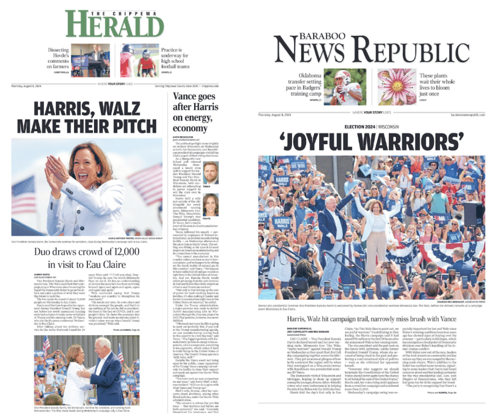 Harris campaign: Draws enormous and energetic crowds in MI and WI ...