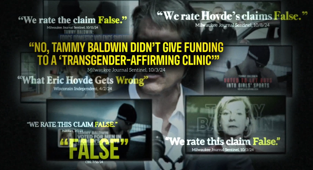 Baldwin ad says Hovde has 'problem with the truth' - WisPolitics