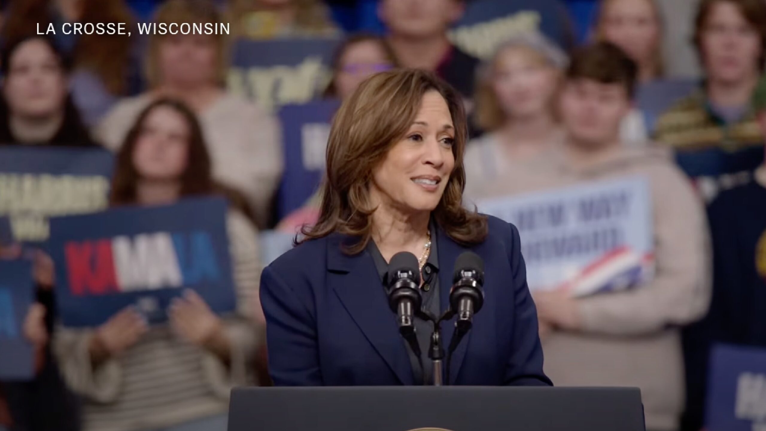 Harris charges Trump with ‘gaslighting’ Americans at UW-La Crosse rally - WisPolitics