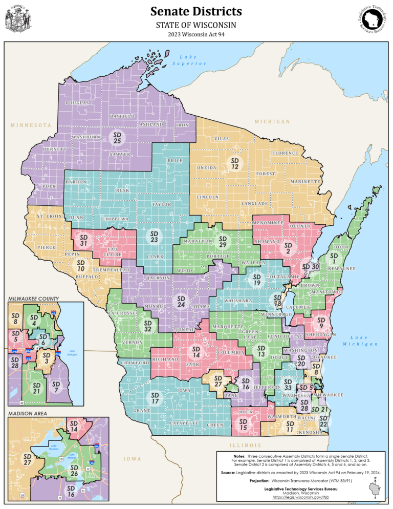 2024 Wisconsin Senate General Election Races - WisPolitics